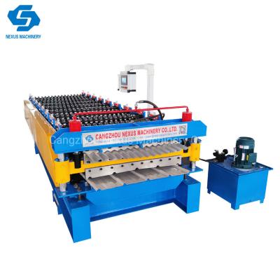 China Roof Sheet Roll Forming Machine Roof Profile Sheet Roll Forming Machine Roof Use Double Layer Corrugated Sheet Machine for sale