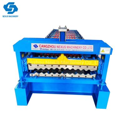 China Color Steel Corrugated Roofing Sheets Making Machine for Iron Sheets for sale