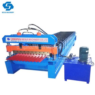 China Color Steel Corrugated Roofing Sheets Making Machine for Iron Sheets for sale