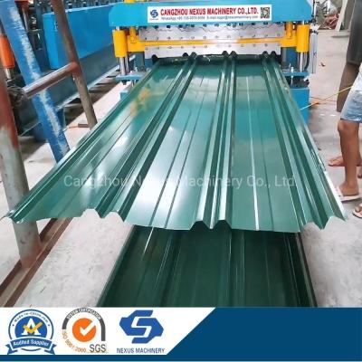China Capillary Groove Ensures Leak-Proof Roof Ribs Sheet Roll Forming Machine for sale