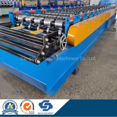 China Pbr Panel Profile Metal Pbu Roofing Sheet Roll Forming Machine with Hydraulic Cutting for sale
