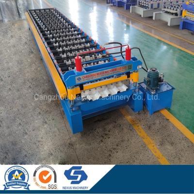 China Pbr Panel Profile Metal Pbu Roofing Sheet Roll Forming Machine with Hydraulic Cutting for sale