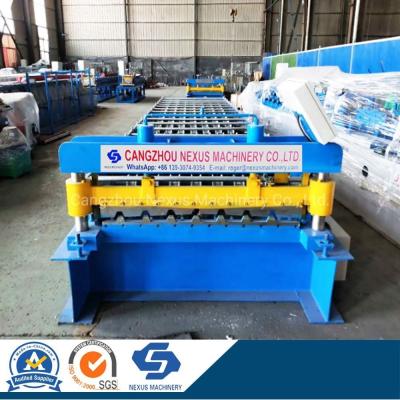 China Fluteline Sheet Rainlock Panel Roll Forming Machine Multiple Ribs Roof Making Machine for sale