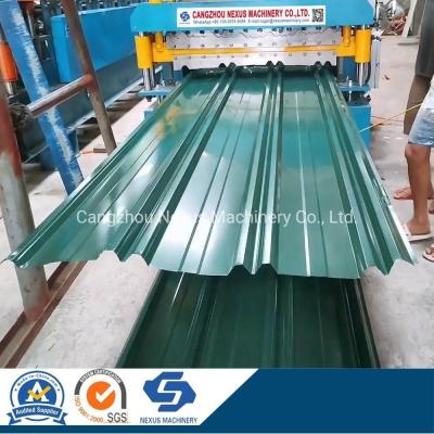 China Double Rib Panel Roll Forming Machine Diamond Twin Ribs Roof Sheet Making Machine for sale