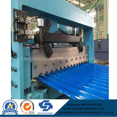 China Corrugated Roof Sheet Roll Forming Machine Iron Corrugating Sheeting Machines for Cameroon for sale