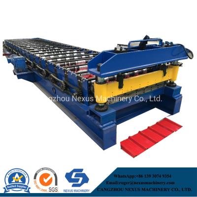 China Trafford Sheet Roll Forming Machine 5 Rib Trapezoidal Roof Sheets Making Machine for sale