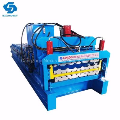 China Nexus Ibr Roof Sheeting Roll Forming Machine Q Tile Roman Sheets Making Machinery for sale