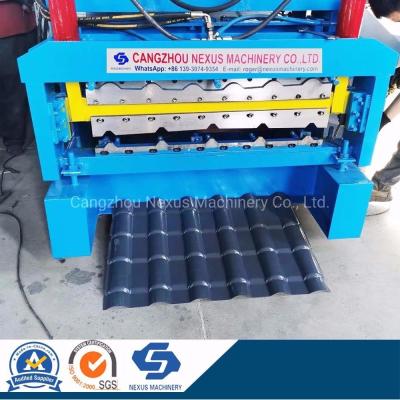 China Nexus Ibr Roof Sheeting Roll Forming Machine Q Tile Roman Sheets Making Machinery for sale