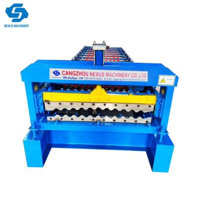 China Yx35-125-750 Roof and Wall Panel Roll Forming Machine From Nexus Machinery Factory for sale
