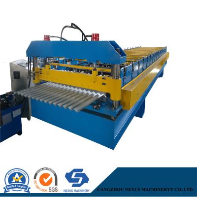 China Prepainted Galvanized Steel Roof Sheet Roll Formed Machines with Decoiler for sale