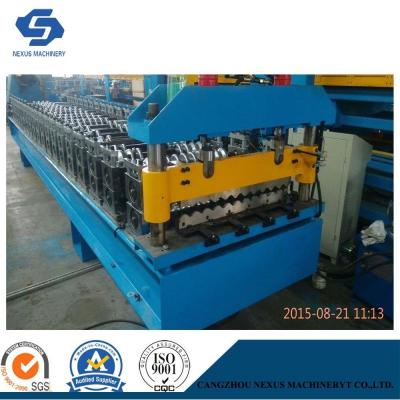 China Prepainted Galvanized Steel Roof Sheet Roll Formed Machines with Decoiler for sale