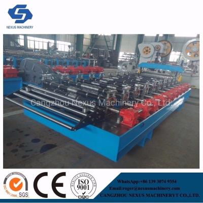 China Gearbox Driven Galvanized Roof Profile Sheet Forming Machine/Roof Making Machine for sale
