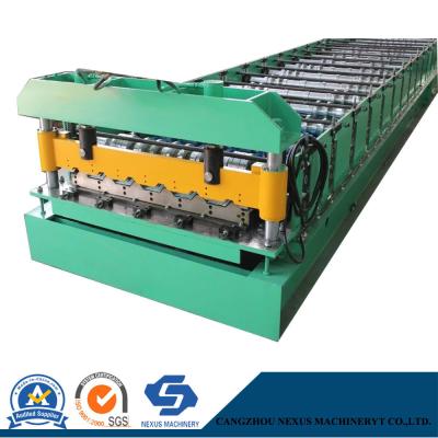 China Yx1000 Colored Roofing Sheet Glazed Tile Roll Forming Making Machine for sale