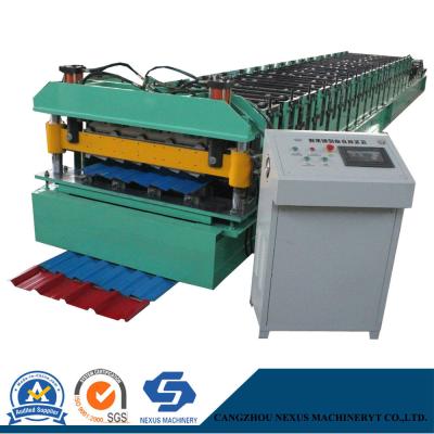 China Yx1000 Colored Roofing Sheet Glazed Tile Roll Forming Making Machine for sale