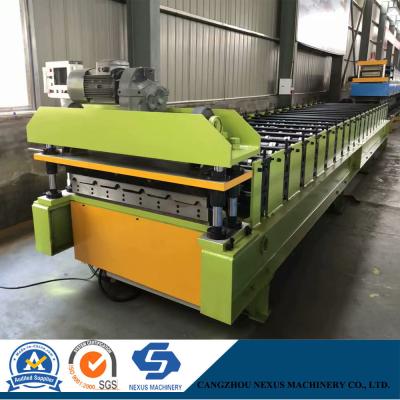 China Galvanized Roof Sheet Automatic Building Material Roll Forming Machine for sale