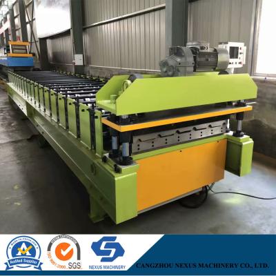 China Galvanized Roof Sheet Automatic Building Material Roll Forming Machine for sale