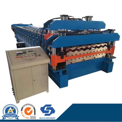 China Double Roofing Metal Sheet Roll Forming Machine Machineries of China Supplier for sale