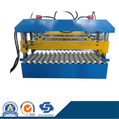 China Xiamen Color Matel Tile Corrugated Iron Steel Roof Sheet Roll Forming Machine for sale