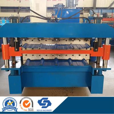 China Double Layer Roll Forming Machine Tr4/Tr5 Aluzinc Sheet in Peru Market for sale