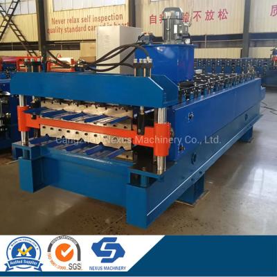 China Double Layer Roll Forming Machine Tr4/Tr5 Aluzinc Sheet in Peru Market for sale