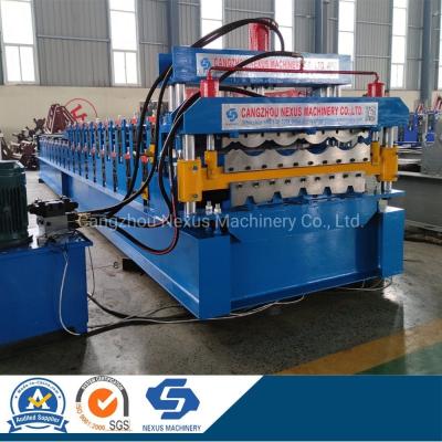 China Zimbabwe Q-Tile Sheet Versatile Making Machinery Widespan Roof Step Tile Sheeting Roll Forming Machine for sale