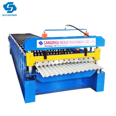 China Iron Corrugated Roof Sheet Making Machine Metal Sheet Roll Forming Line for sale