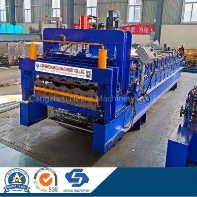 China Nexus Galvanized Iron Roof Sheet Metcoop Step Tile Roll Forming Machine for sale