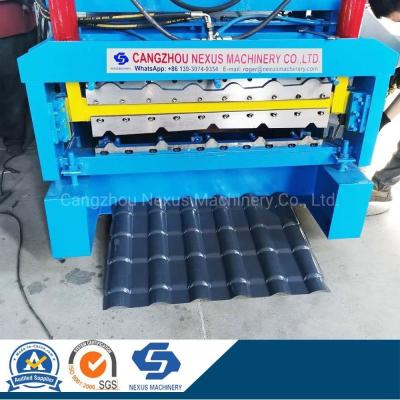 China Nexus Galvanized Iron Roof Sheet Metcoop Step Tile Roll Forming Machine for sale