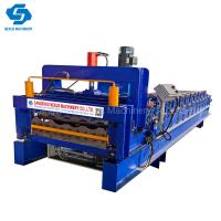 China Metal Step Tile Q Tile Glazed Tile Roofing Sheets Roll Forming Machine for sale