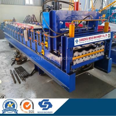 China Metal Step Tile Q Tile Glazed Tile Roofing Sheets Roll Forming Machine for sale