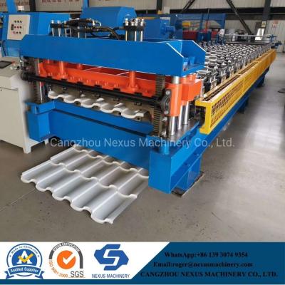 China Roofing Sheet Roll Forming Machine Trapezoidal Roof Tile Metal Rolling Forming Machine for sale