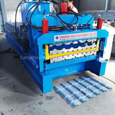 China Metal Roll Forming Machine/Step Tile Roof Roll Forming Machine for sale
