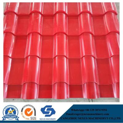China Glazed Tile Roll Forming Metal Roofing Tiles Making Machine for Building Material Machinery for sale