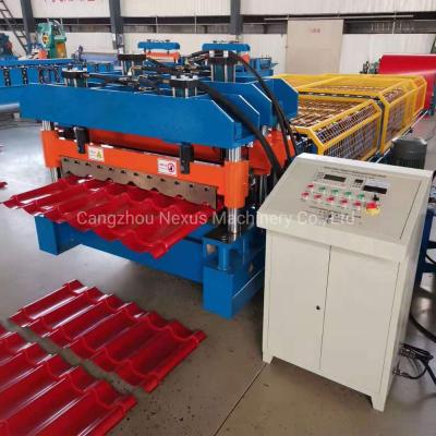 China Metal Color Roof Step Tile Sheets Roll Forming Machine with Cheap Price for sale