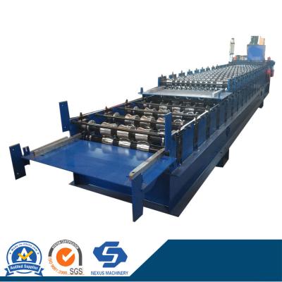 China Ce Certificate Double Layer Metal Roofing Sheet Glazed Tile Roll Forming Machine for sale