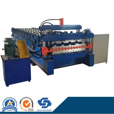 China Ce Certificate Double Layer Metal Roofing Sheet Glazed Tile Roll Forming Machine for sale