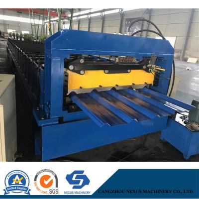 China Glazed Roof Tile Sheet Making Roll Forming Machine Alu Zinc Panel Cold Roofing Machine for sale