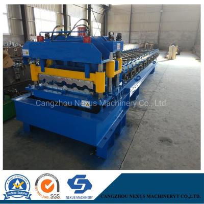 China Metal Roof Tile Panel Cold Roll Forming Machine with High Speed for sale