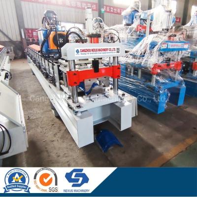 China Color Steel Galvanized Roofing Roof Wall Ridge Cap Tile Roll Forming Making Machine for sale