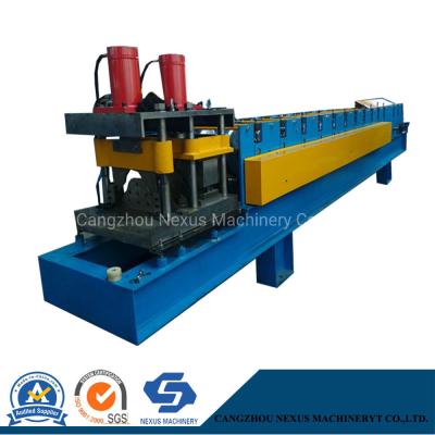 China Classic Colored Glaze Steel Metal Roof Ridge Cap Tile Roll Forming Machine for sale