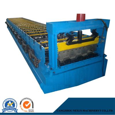 China 915 Galvanized Steel Floor Decking Sheet Roll Forming Machinery with SGS Certificate for sale