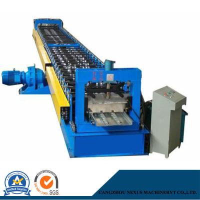 China 790 Swallow Type Metal Floor Deck Roll Forming Machine with PLC Panasonic for sale
