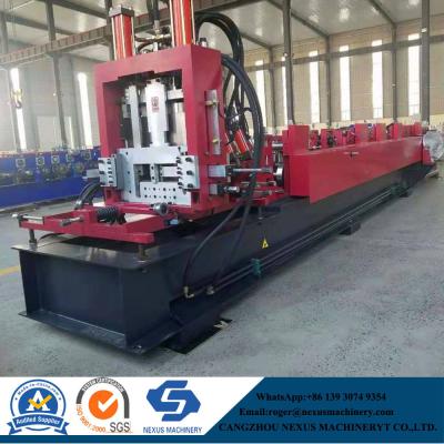 China Automatic C 60-300 Purlin Roll Forming Machine Steel Channel Making Equipment for sale