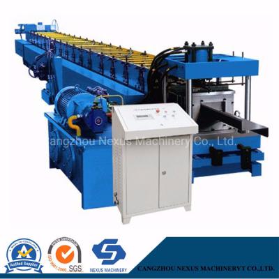 China Adjustable Metal Z Purlins Roll Forming Machine with Hydraulic Cutting System for sale