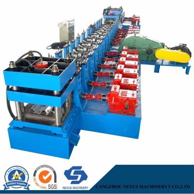 China Construction Building Material Delta PLC and Inverter PLC Metal Highway Guardrail Fence Sheet Roll Forming Machine for sale