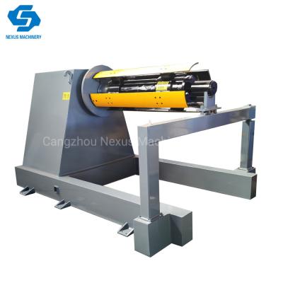 China 5t 8t 10t Hydraulic Decoiler Automatic Uncoiler Machine Without Car for sale