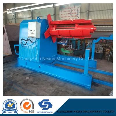 China 10t Hydraulic Decoiler/Uncoiler Machine with Front Support for Metal Coils for sale