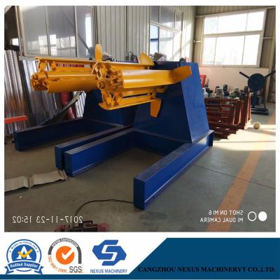 China 5 Tons Automatic Hydraulic Decoiler with Coil Car for sale
