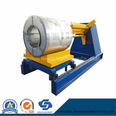 China 5t/8t/10t Hydraulic Decoiler Uncoiler with Coil Car for Metal Forming Machine for sale