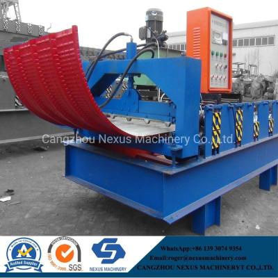 China Crimping Curving Arch Roof Sheet Roll Forming Machine From China for sale